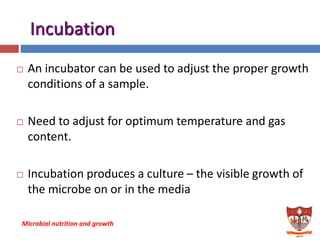 microbial nutrition and growth | PDF