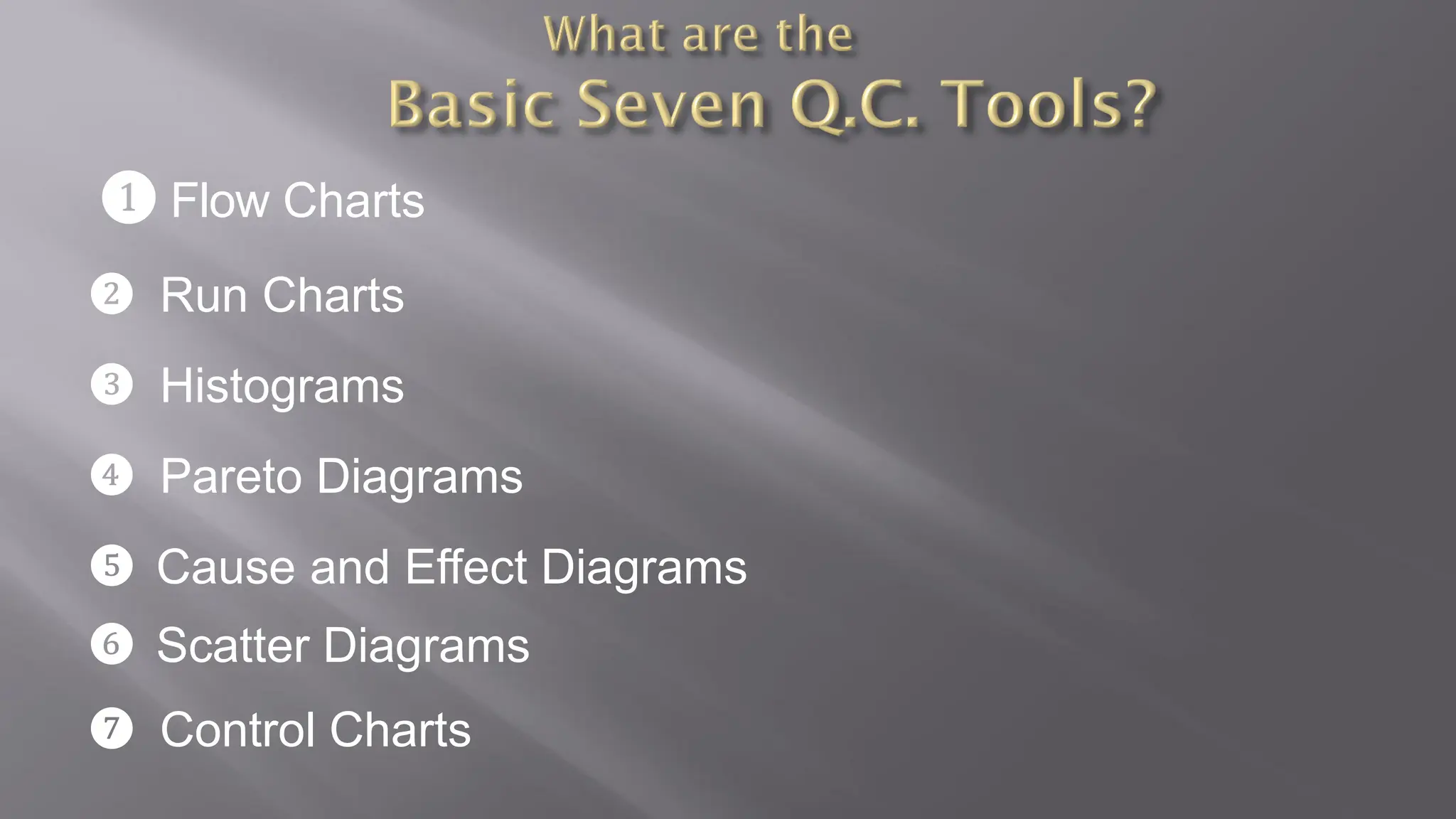 Seven New Quality Control Tools for Total Quality Management | PPT