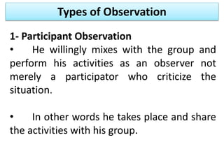 Observation | PPTX