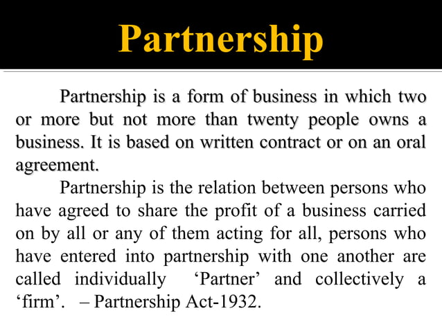 Partnership | PPT