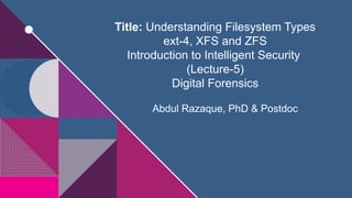 Introduction to intelligence cybersecurity_4 | PPTX