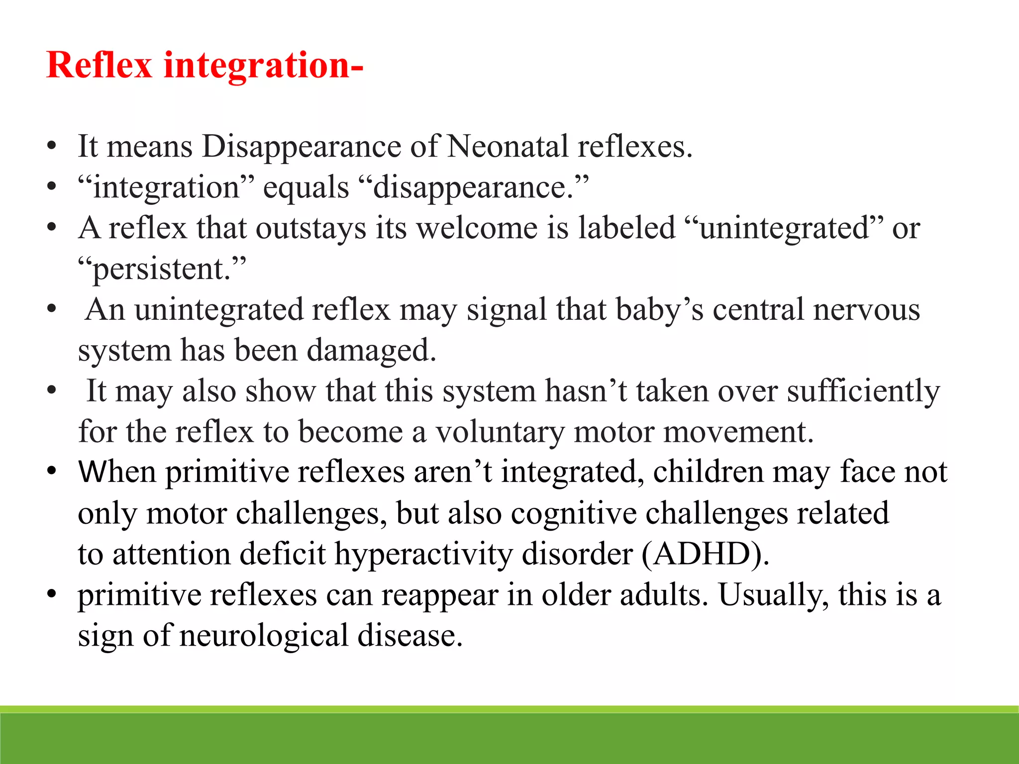 Lecture 5. Neonatal reflexes | PPTX