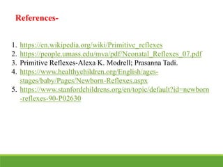 Lecture 5. Neonatal reflexes | PPTX