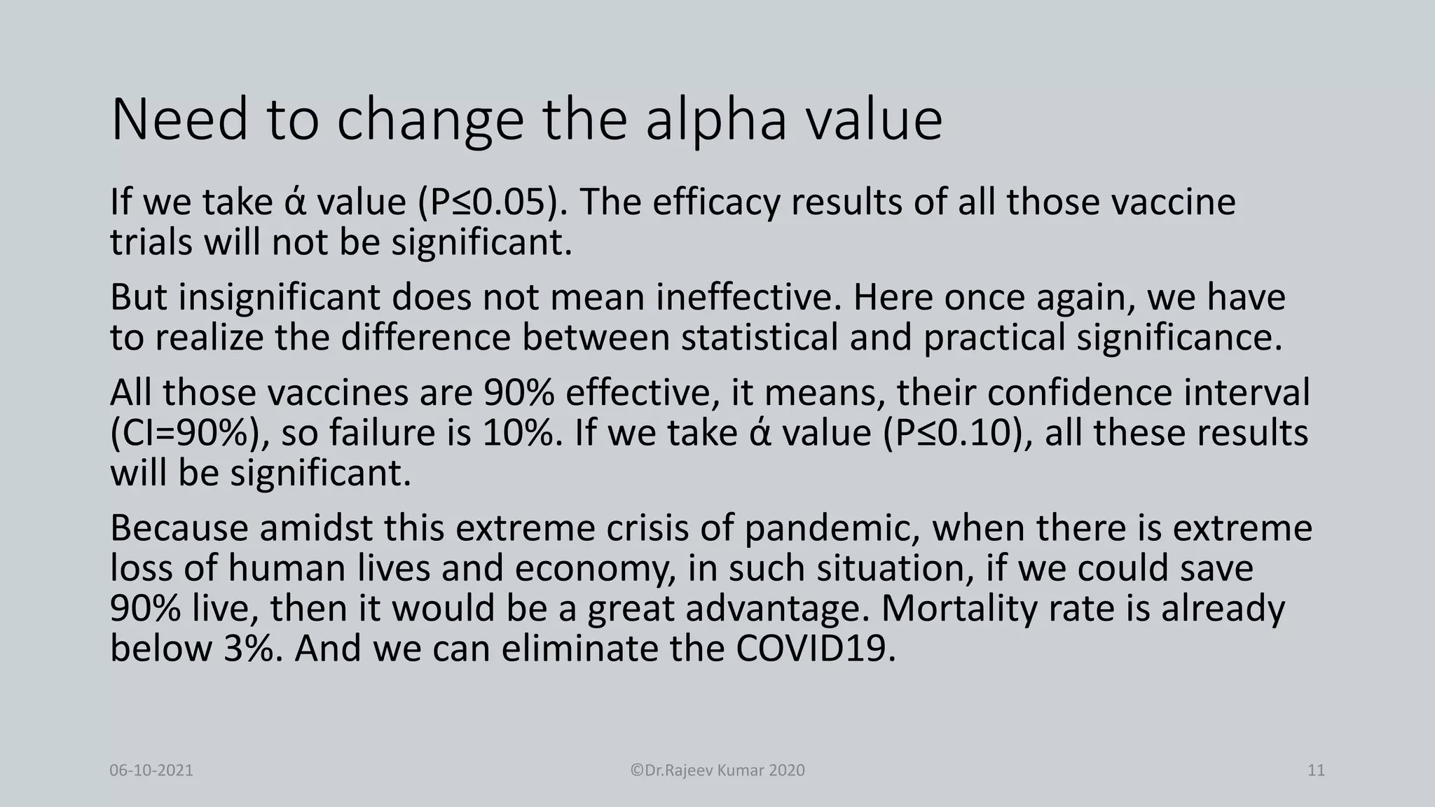 Lecture 5.Riddles of the p value, CI and alpha values | PPT