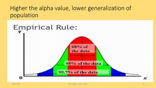 Lecture 5.Riddles of the p value, CI and alpha values | PPT