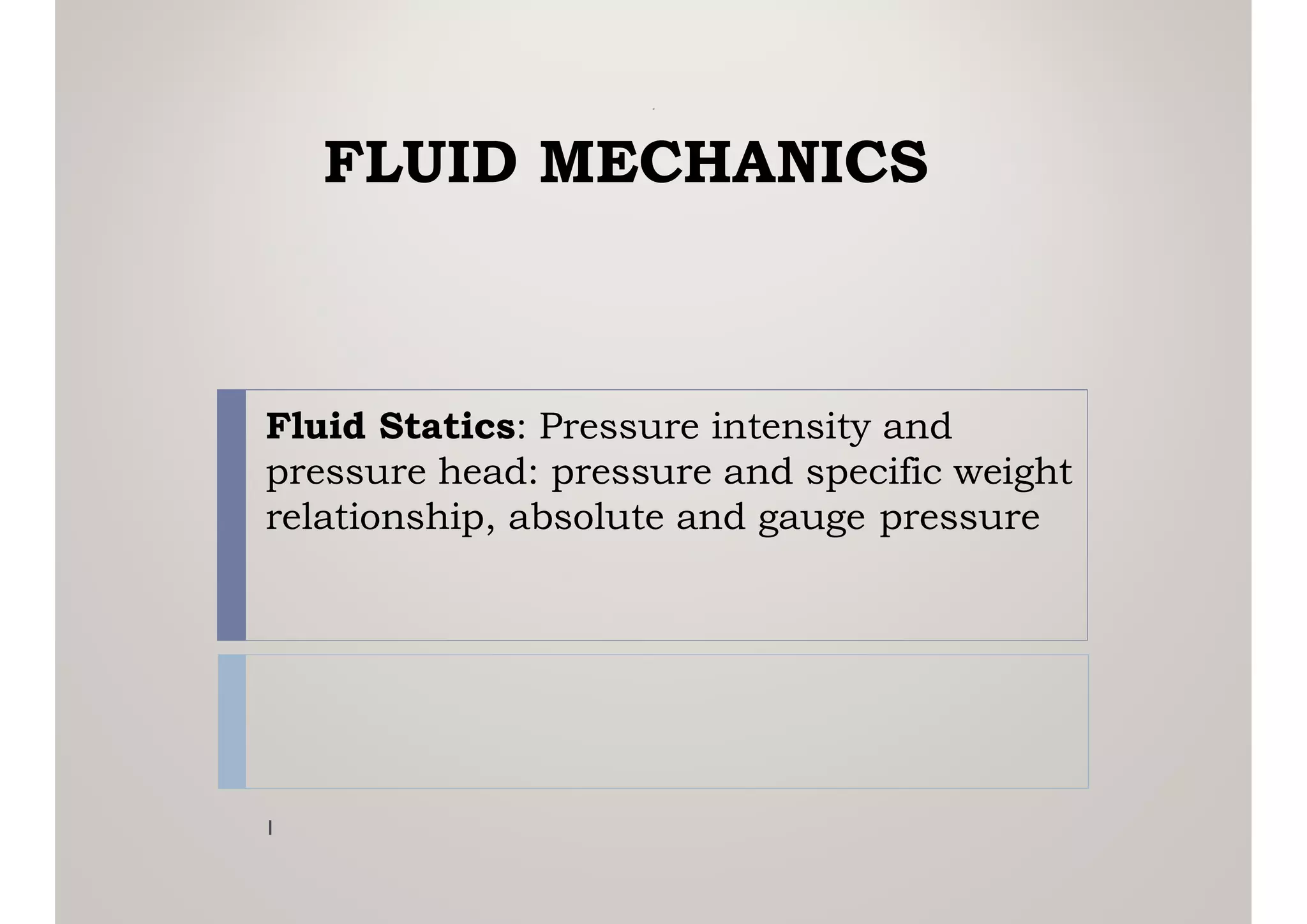 fluid mechanics | PPT