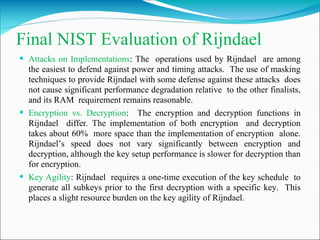 Advanced Encryption Standard presentation slide | PPT