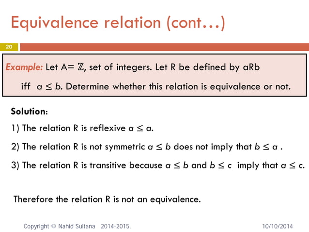 Chapter 2: Relations | PPT