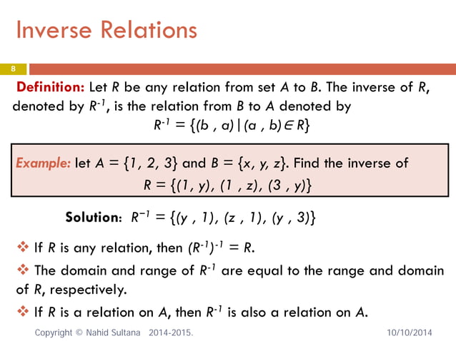 Chapter 2: Relations | PDF