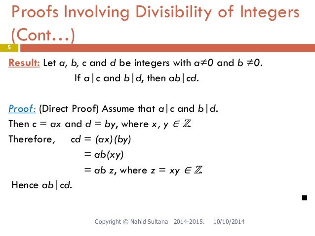 Chapter-4: More on Direct Proof and Proof by Contrapositive