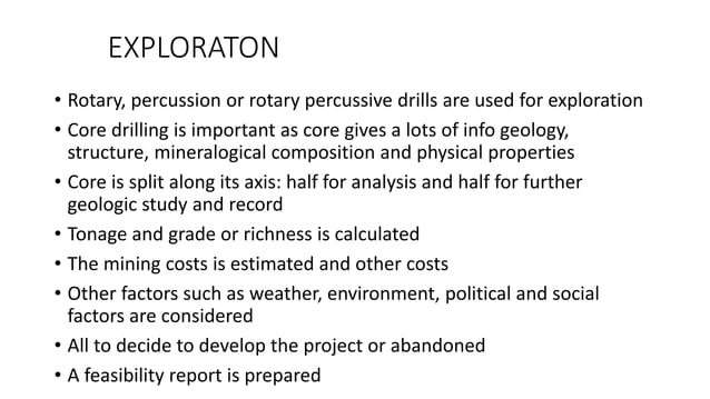 Prospecting and Exploration - | PPTX | Geology | Science