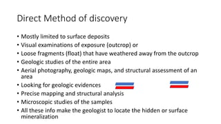 Prospecting and Exploration - | PPTX