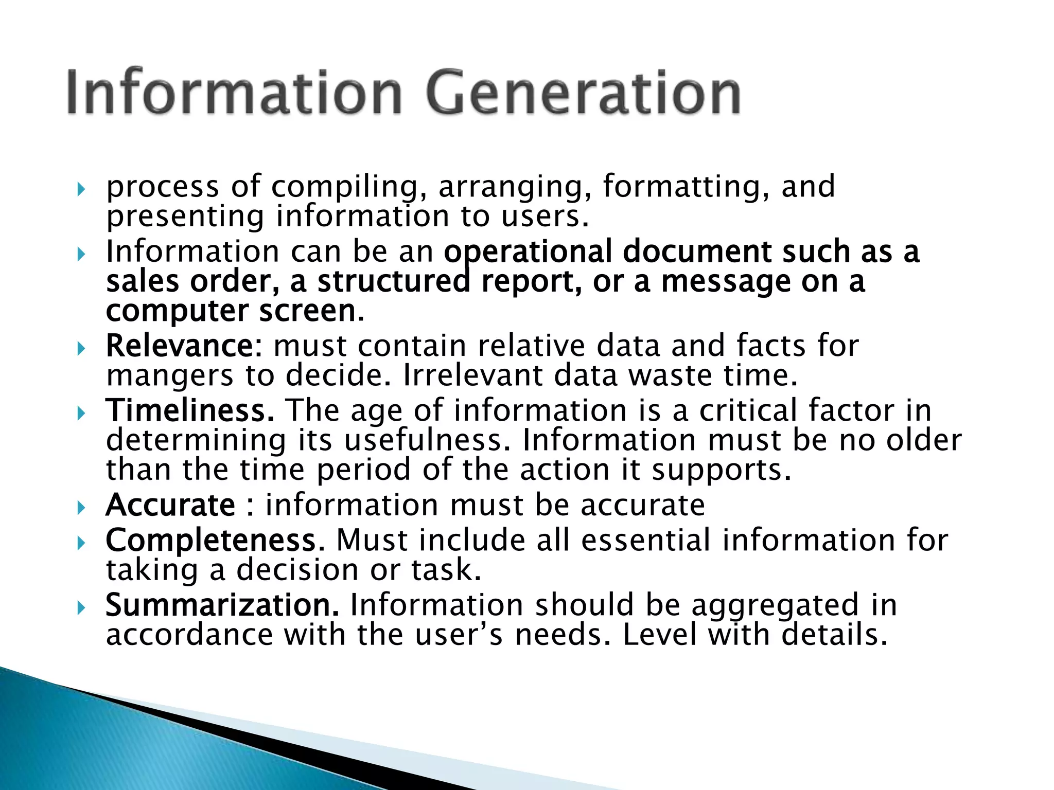 Lecture 5 the information system a general model of ais:update version ...