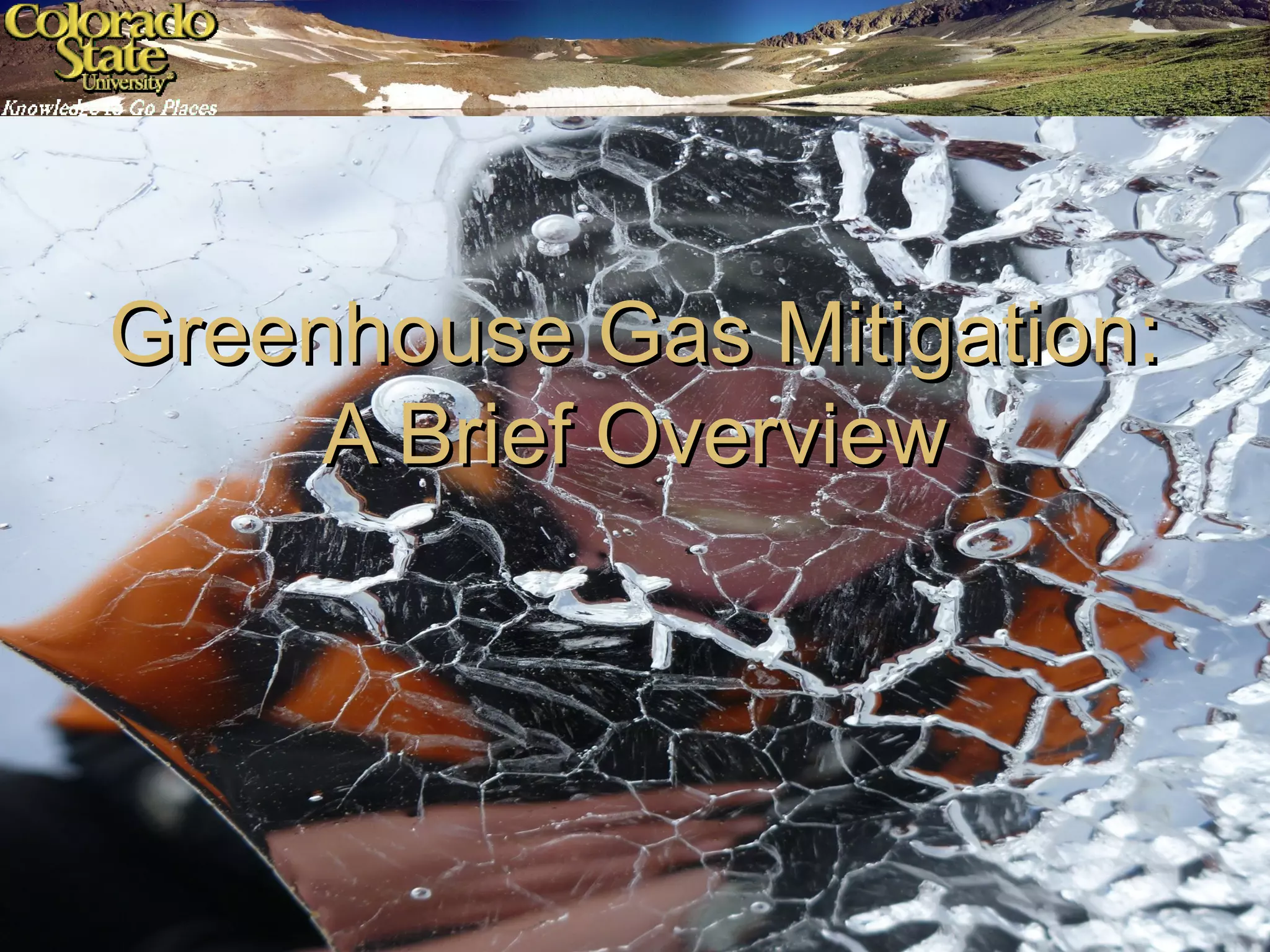 Greenhouse Gas Mitigation: A Brief Overview | PPT