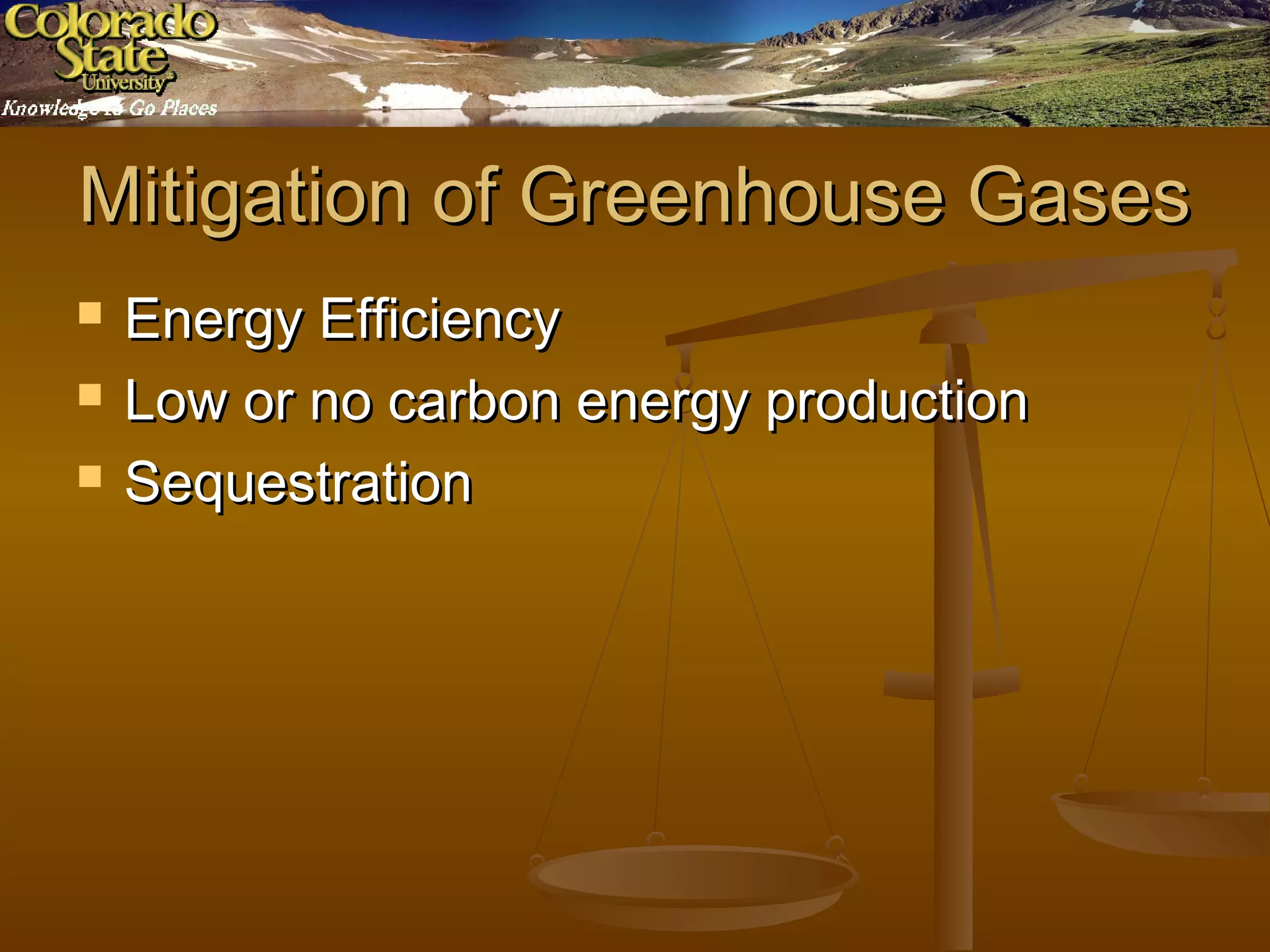 Greenhouse Gas Mitigation: A Brief Overview | PPT