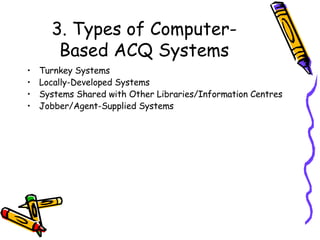 Lecture 5b: Automation of Acquisitions | PPT