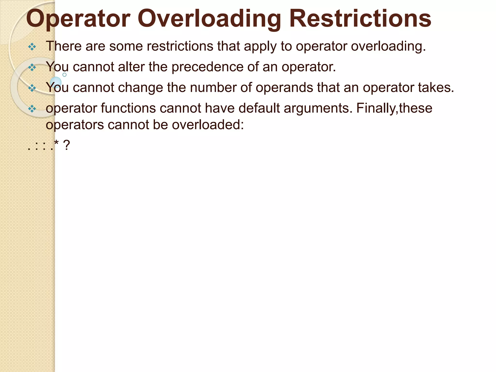 Lecture 5, c++(complete reference,herbet sheidt)chapter-15 | PPTX | Web ...