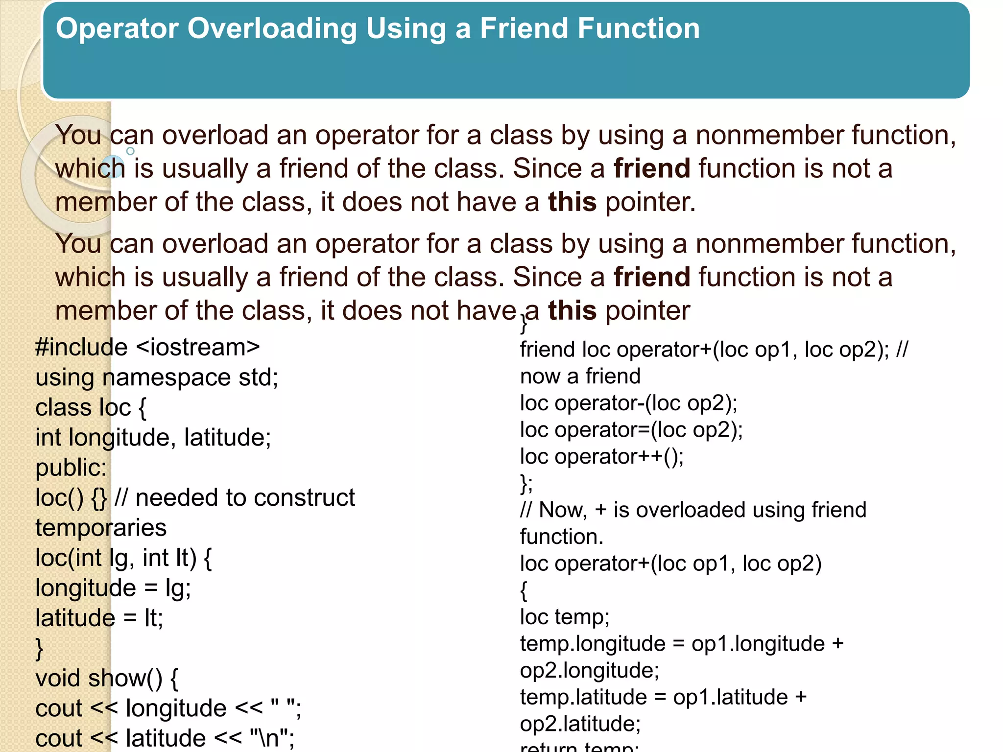 Lecture 5, c++(complete reference,herbet sheidt)chapter-15 | PPTX | Web ...