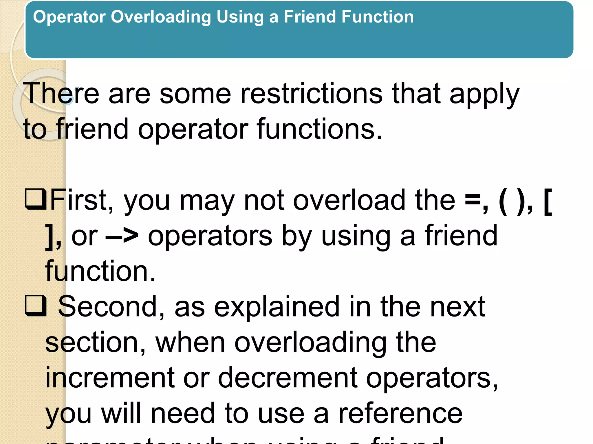 Lecture 5, c++(complete reference,herbet sheidt)chapter-15 | PPTX | Web ...