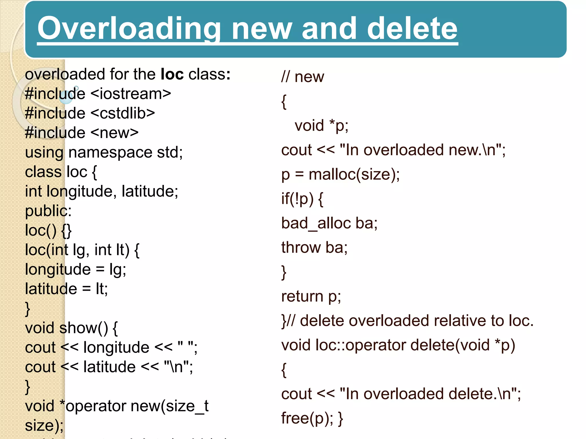 Lecture 5, c++(complete reference,herbet sheidt)chapter-15 | PPTX | Web ...