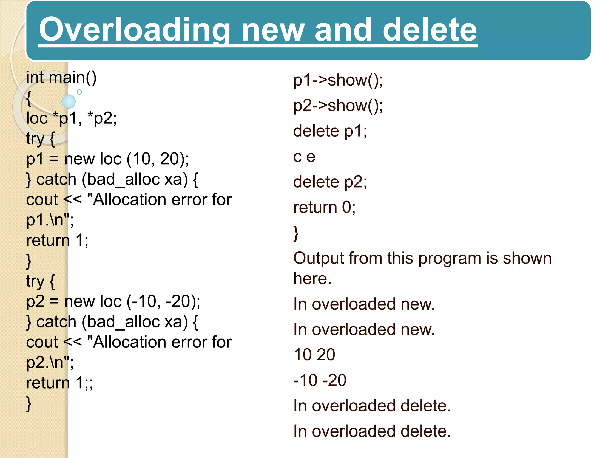 Lecture 5, c++(complete reference,herbet sheidt)chapter-15 | PPTX | Web ...