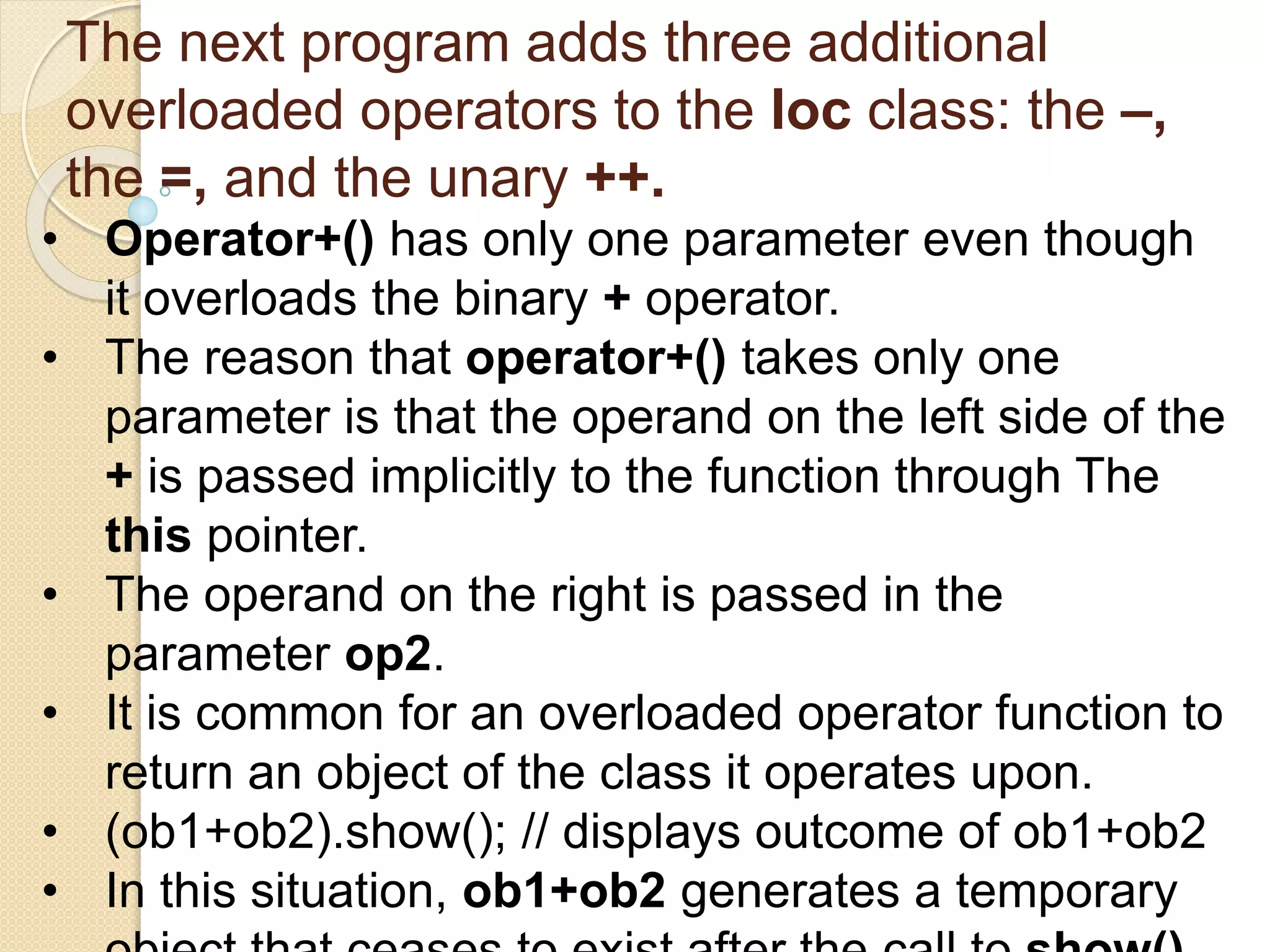 Lecture 5, c++(complete reference,herbet sheidt)chapter-15 | PPTX | Web ...