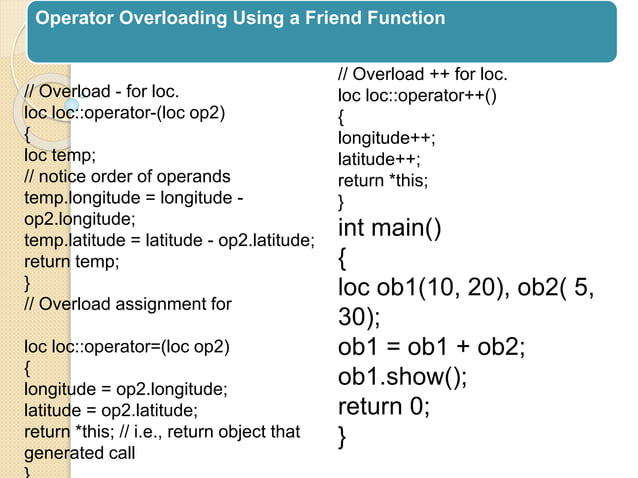 Lecture 5, c++(complete reference,herbet sheidt)chapter-15 | PPTX | Web Development | Internet