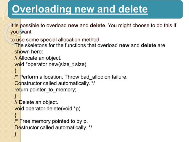 Lecture 5, c++(complete reference,herbet sheidt)chapter-15 | PPTX | Web ...
