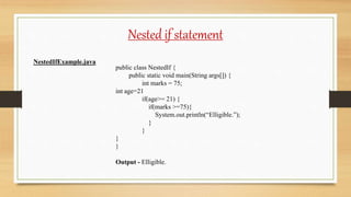 Lecture - 5 Control Statement | PPTX