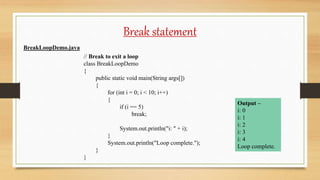 Lecture - 5 Control Statement | PPTX
