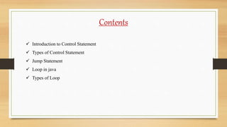 Lecture - 5 Control Statement | PPTX
