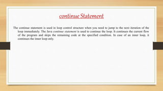 Lecture - 5 Control Statement | PPTX