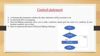Lecture - 5 Control Statement | PPTX