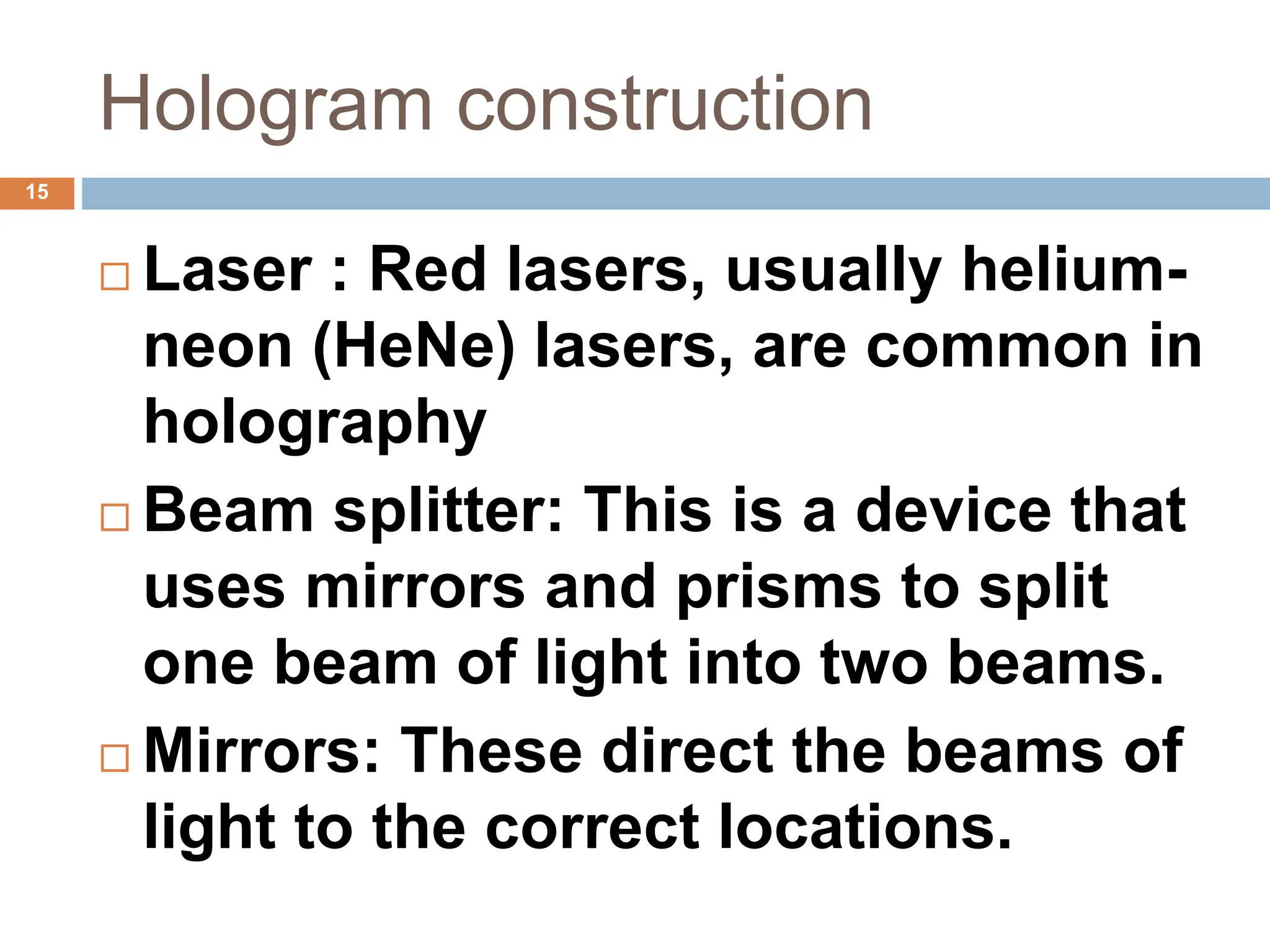 Lecture Holography basics and applications | PPT