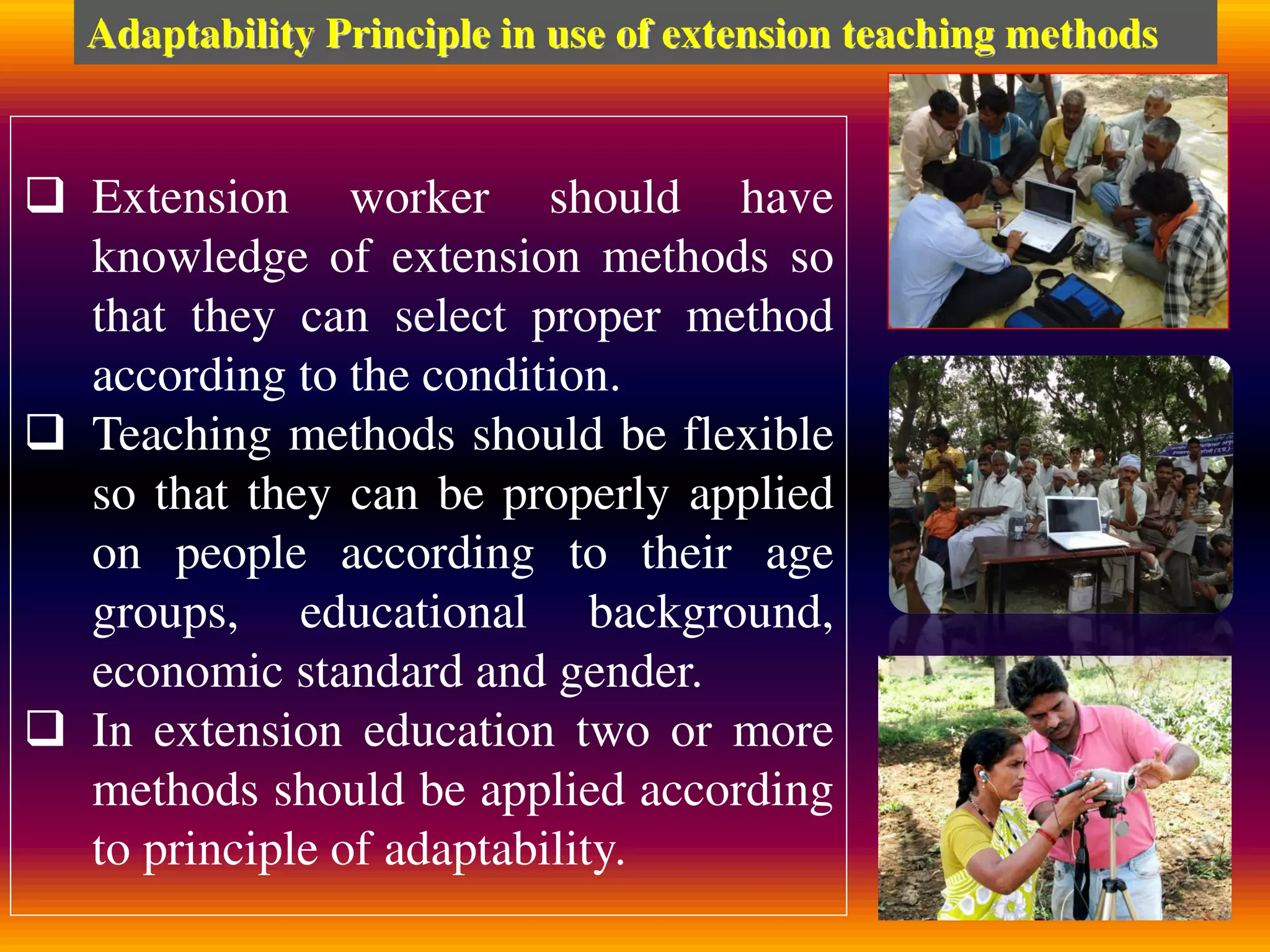 Principles of Extension Education | PDF