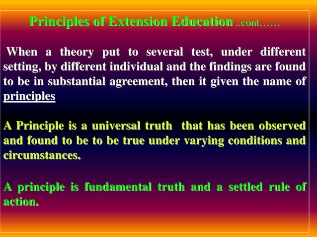 Principles of Extension Education | PDF | Agriculture | Industries