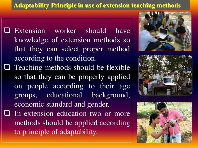 Principles of Extension Education