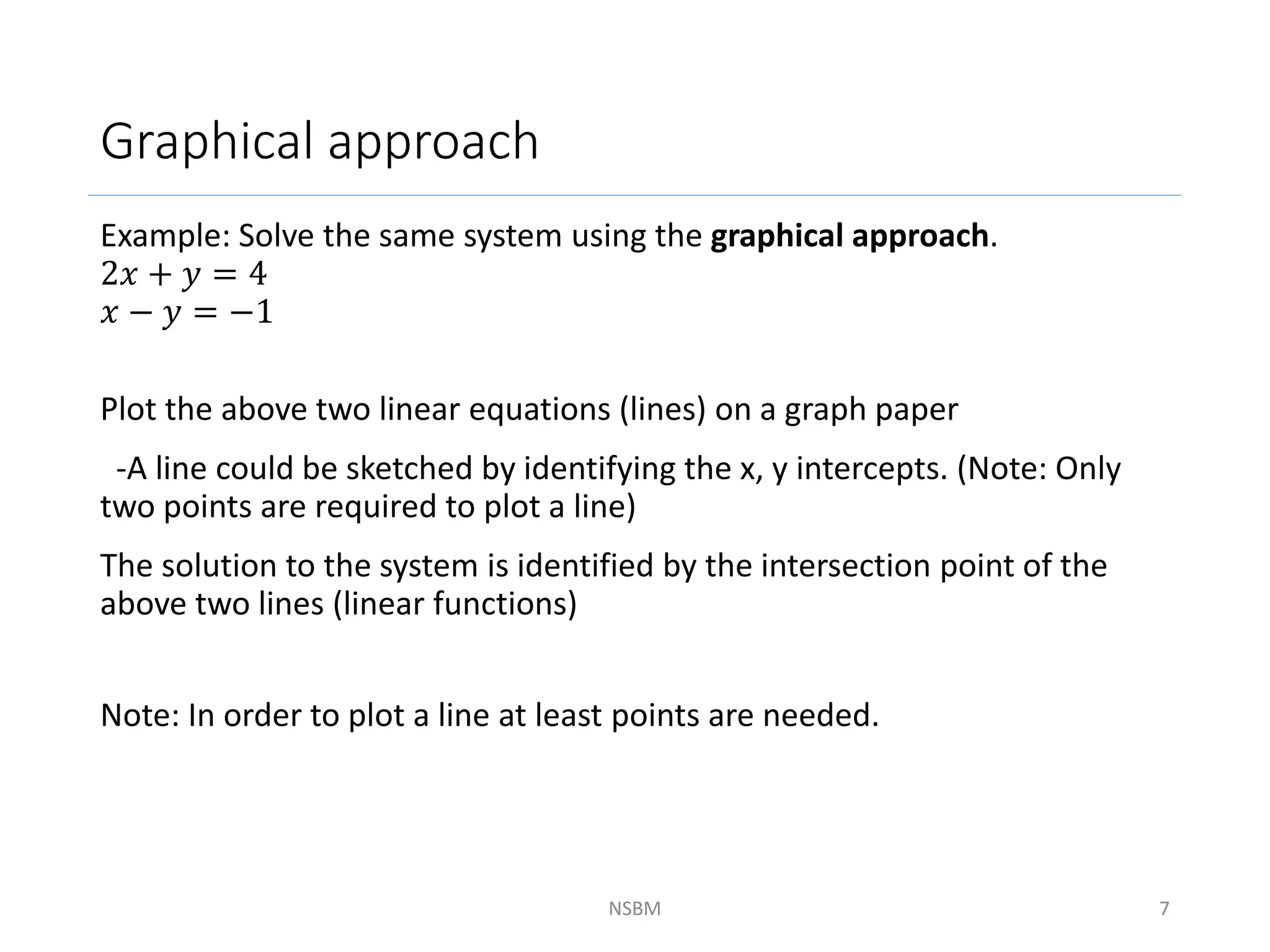 Lecture 5 (solving simultaneous equations) | PPTX