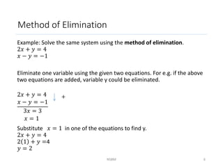 Lecture 5 (solving simultaneous equations) | PPTX