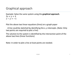 Lecture 5 (solving simultaneous equations) | PPTX