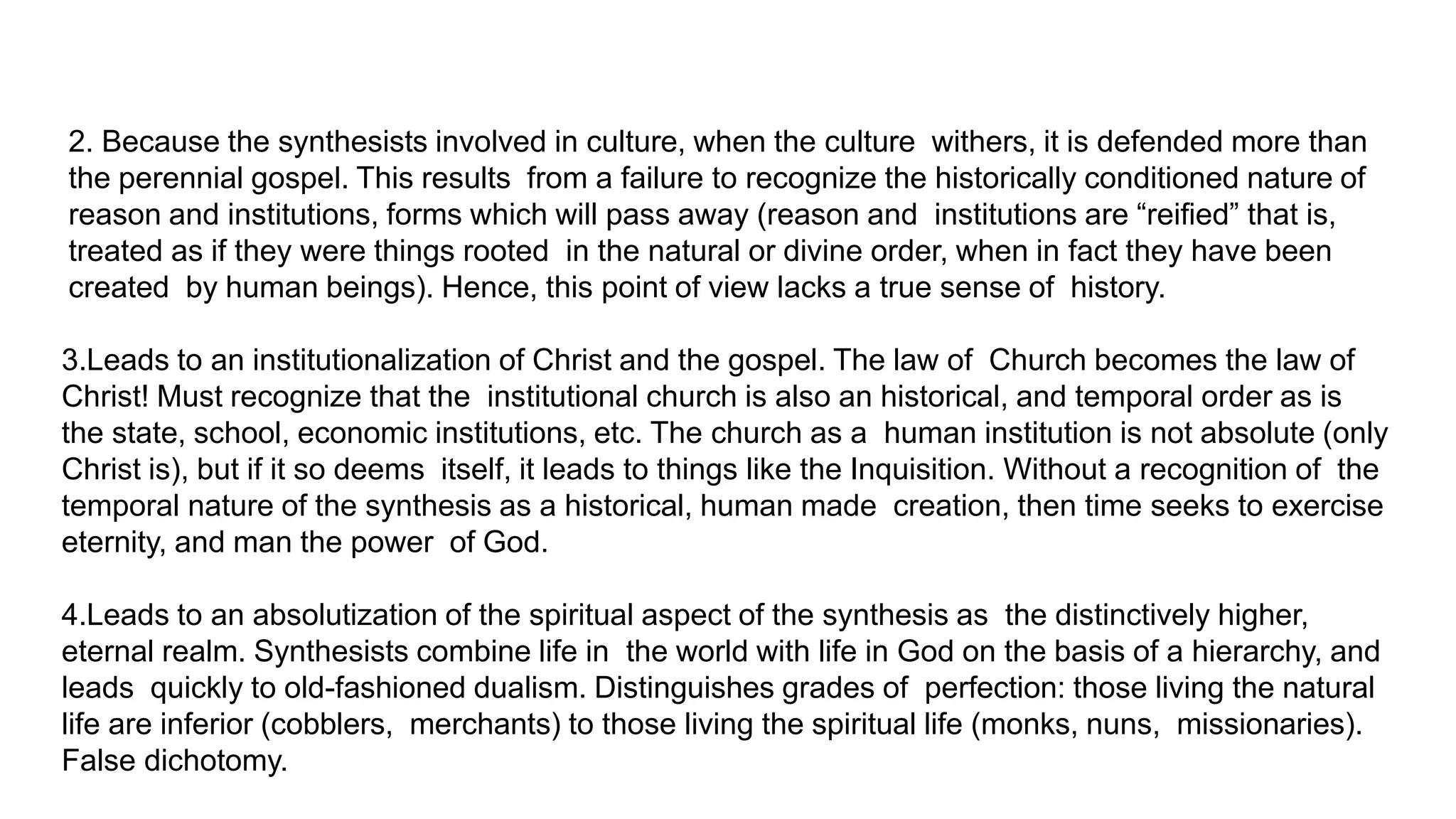 Lecture 5, Synthesis of Christ & Culture | PPSX