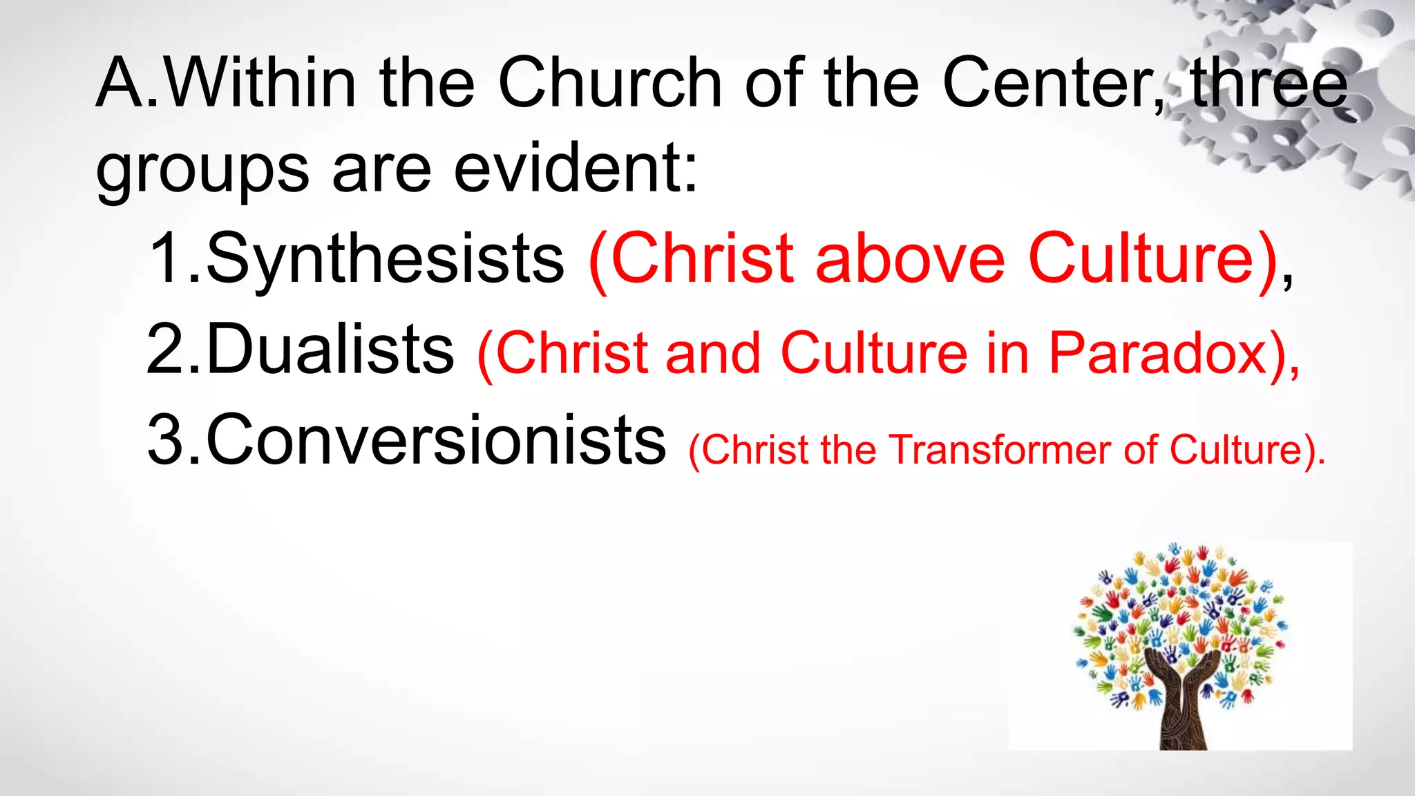 Lecture 5, Synthesis of Christ & Culture | PPSX