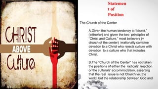 Lecture 5, Synthesis of Christ & Culture | PPSX