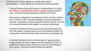 Lecture 5, Synthesis of Christ & Culture | PPSX