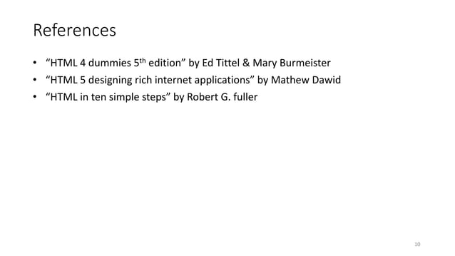Web design - Working with tables in HTML | PPTX