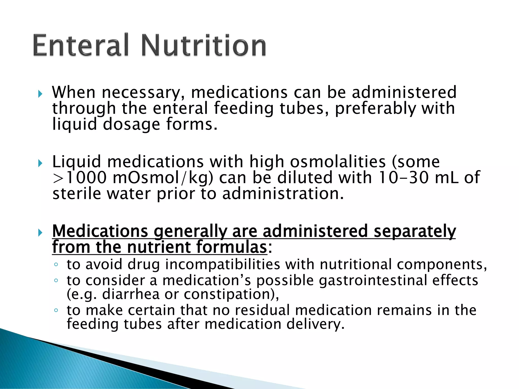 Enteral and Parenteral Nutrition | PDF