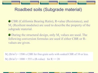 Design Considerations for AASHTO Flexible pavement design | PPT