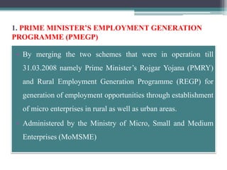 Govt. policy programmes for entrepreneurship development | PPTX