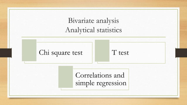 Lecture 6 Univariate And Bivariate Analysis Ppt