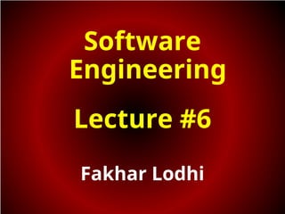 Lecture-6. software engineering subject presentation ppt | PPT | Computer Software and ...